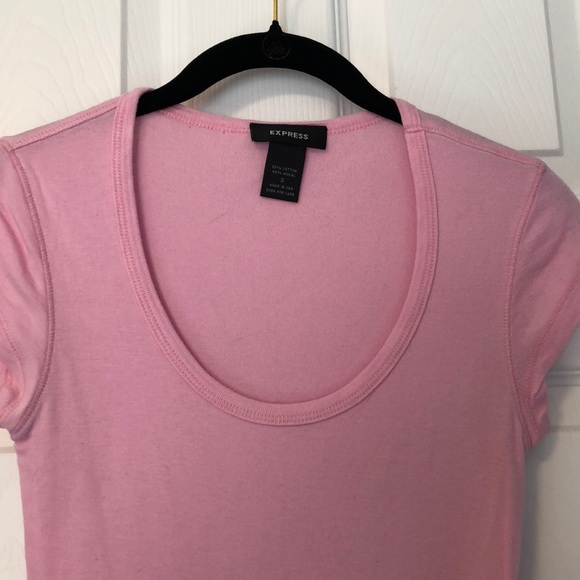 Express | Tops | Super Soft Classic Pink Tshirt | Poshmark